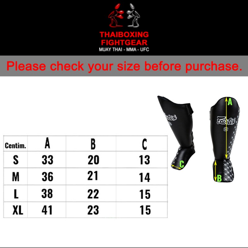 Fairtex SP5 Muay Thai/MMA Competition Shinguards Leather White ...